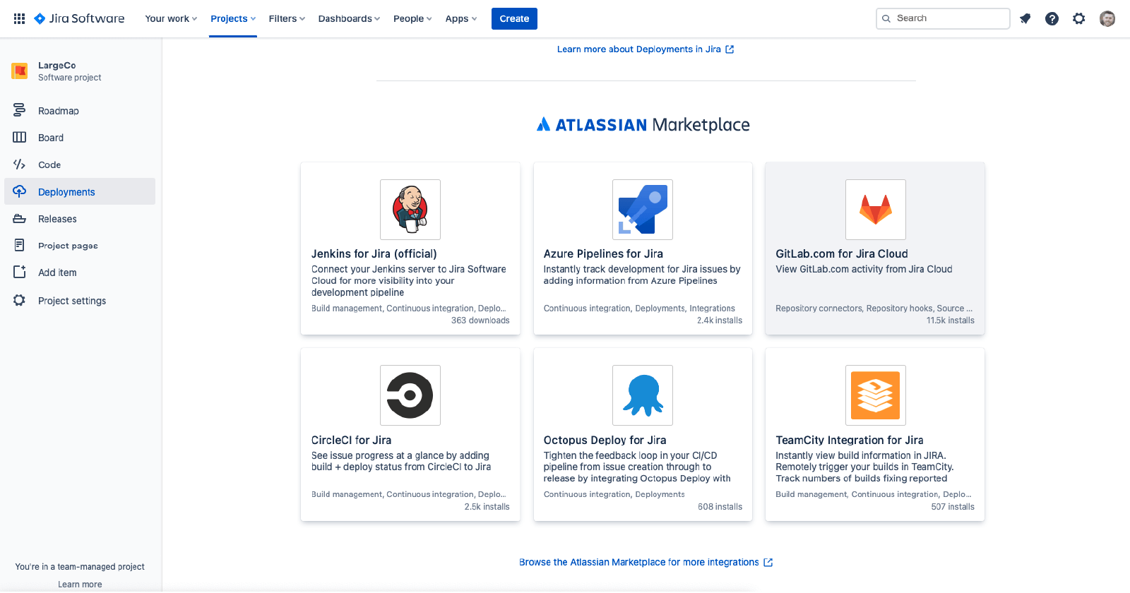在 Jira 中启用 GitLab 部署 | Atlassian